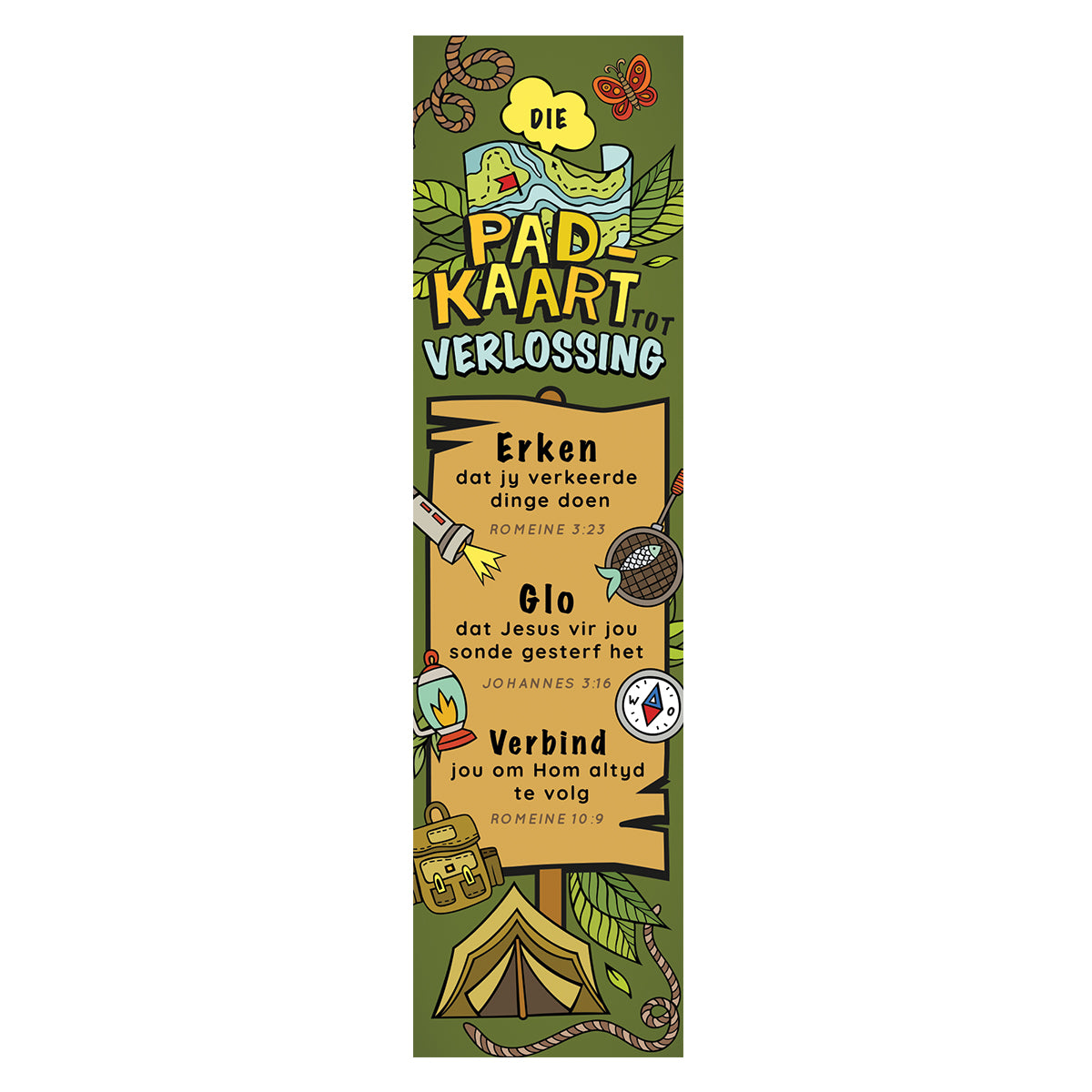 Die Padkaart Tot Verlossing Pack Of 10 Sunday School Bookmark - Romans ...