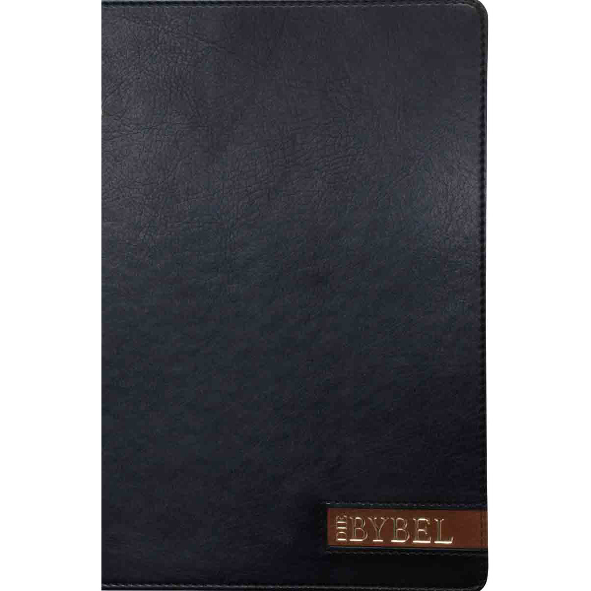 NLV Swart Kunsleer Bybel Grootdruk Met Duimgrepe – Christian Art ...