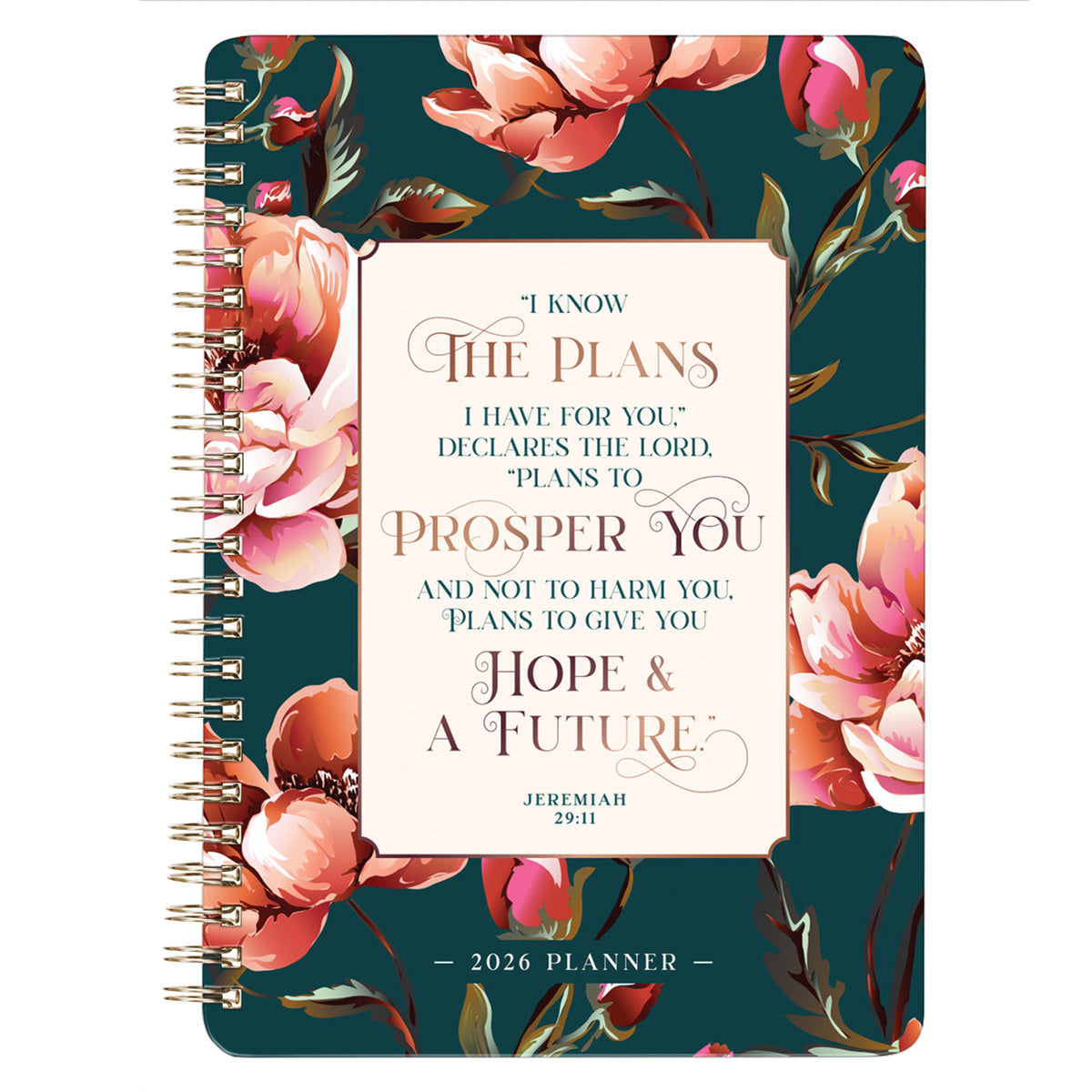 2026 Diary - Daily Planner - I Know the Plans - Wirebound – Christian ...