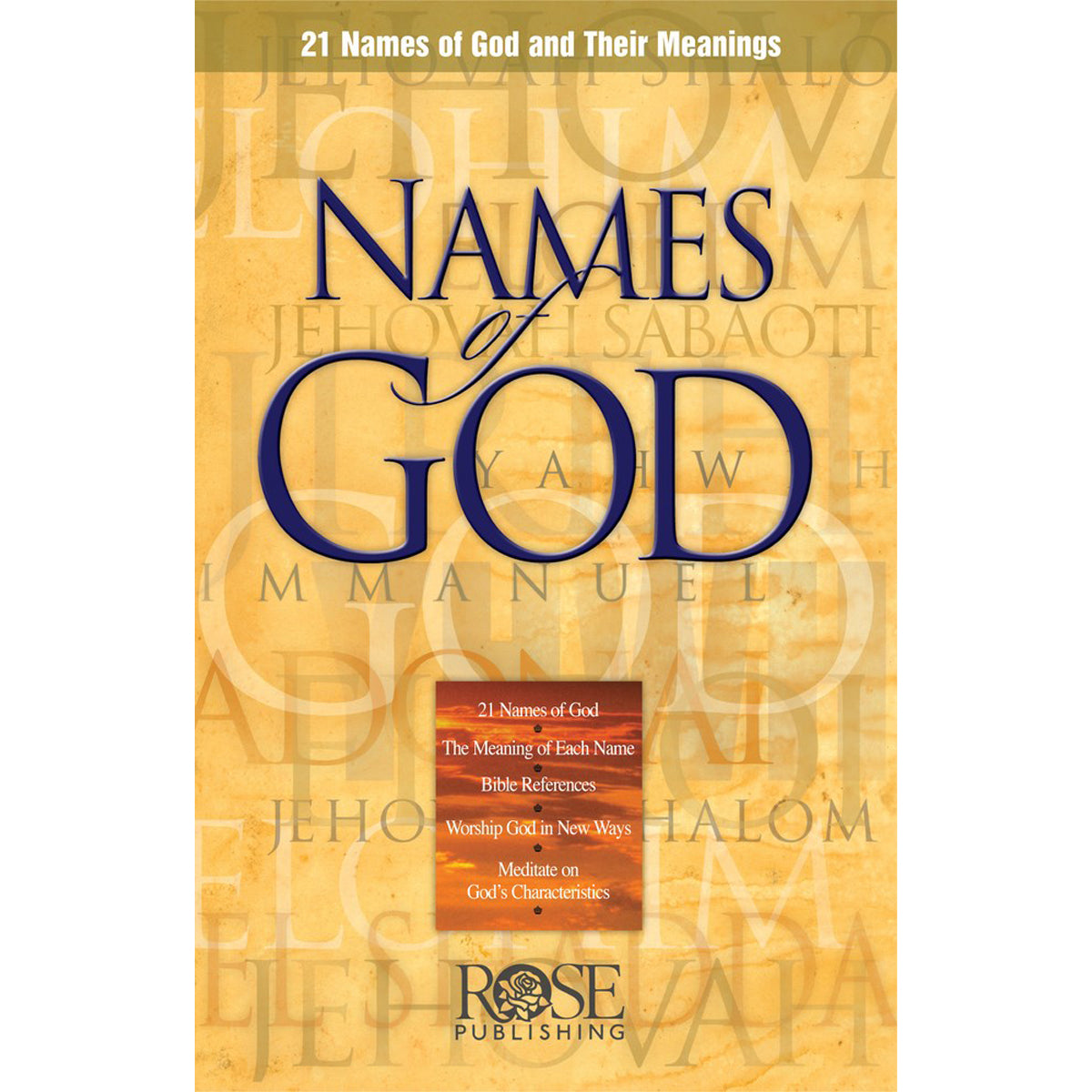 Names Of God: 21 Names Of God And Their Meanings (Pamphlet) – Christian ...